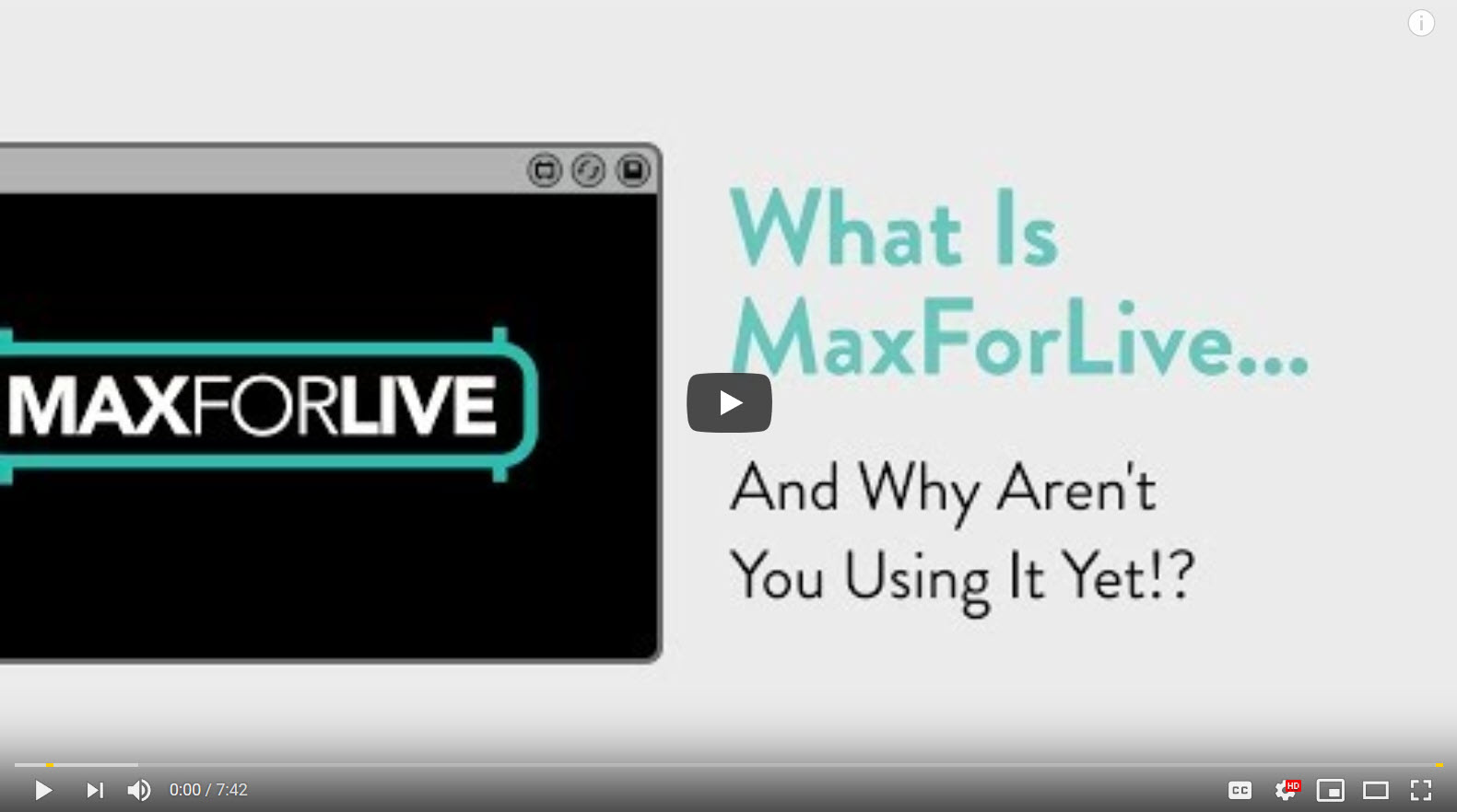 what is max for live – Mark Mosher