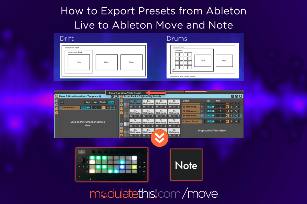 How to Export Presets from Ableton LIVE to Ableton MOVE and NOTE – Mark ...